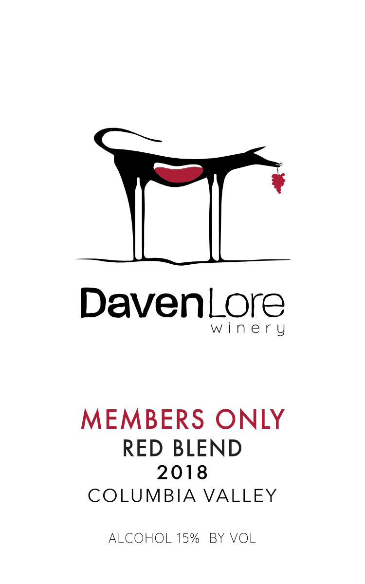 2018 Members Only Red Blend – Daven Lore Winery